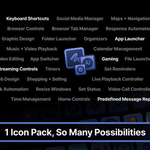 100,000 Stream Deck Icons, Spectrum // LIGHT BLUE For: Stream Deck mini ...