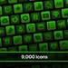 Green Stream Deck Icon Pack, PNG - Etsy