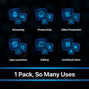 Gradients, BLUE 2 // Stream Deck Icons for Stream Deck regular, Mini ...