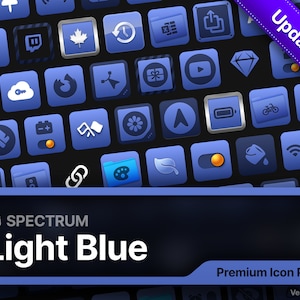 100,000 Stream Deck Icons, Spectrum // LIGHT BLUE For: Stream Deck mini ...
