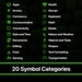 Green Stream Deck Icon Pack, PNG - Etsy