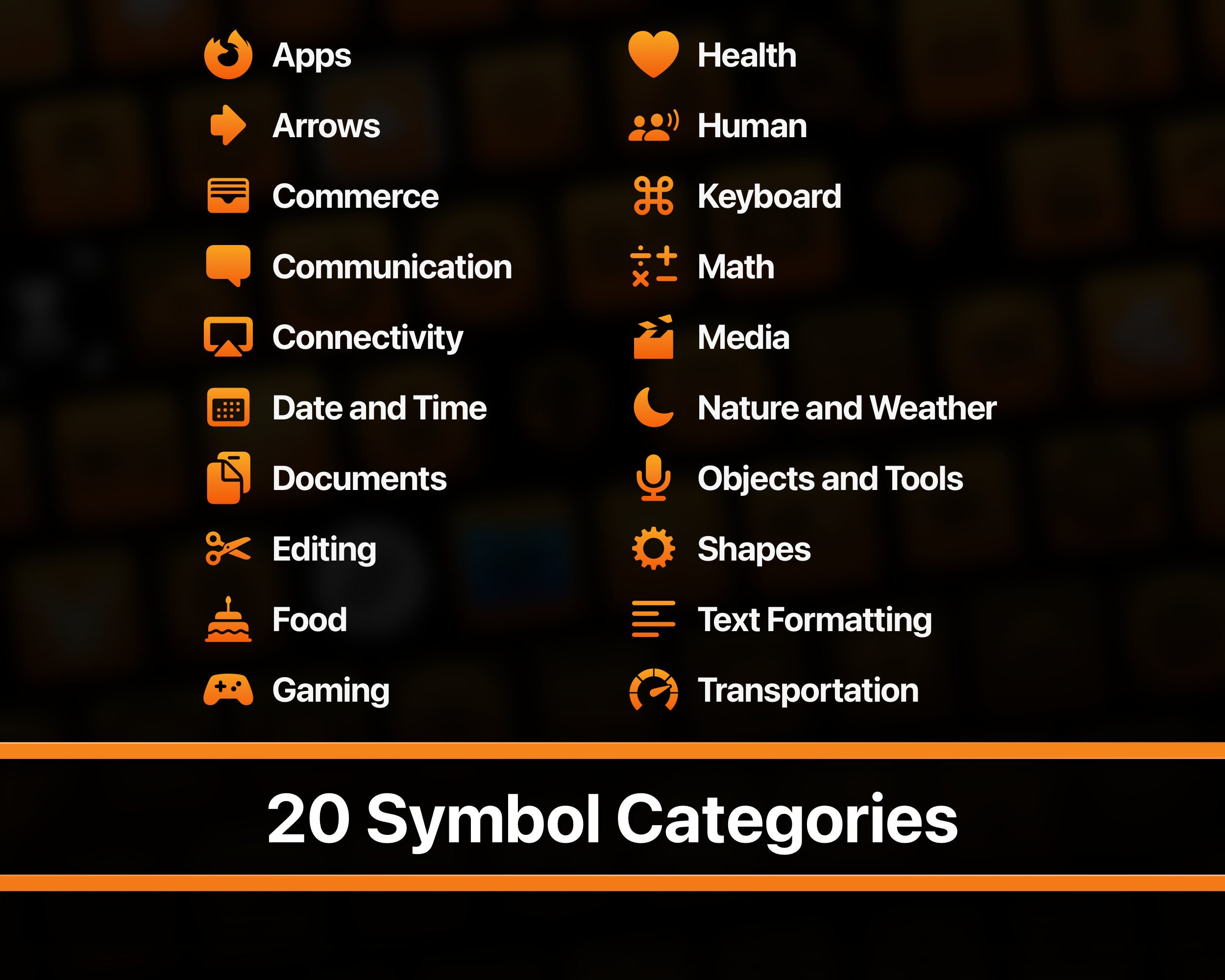 Spectrum, Orange // Stream Deck Icon Pack for Stream Deck Product Line ...