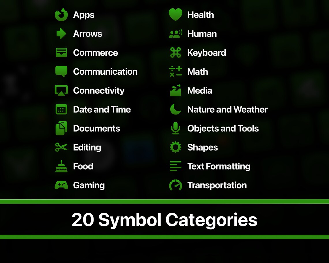 Green, 220,000+ Stream Deck Icon Pack, PNG - Etsy