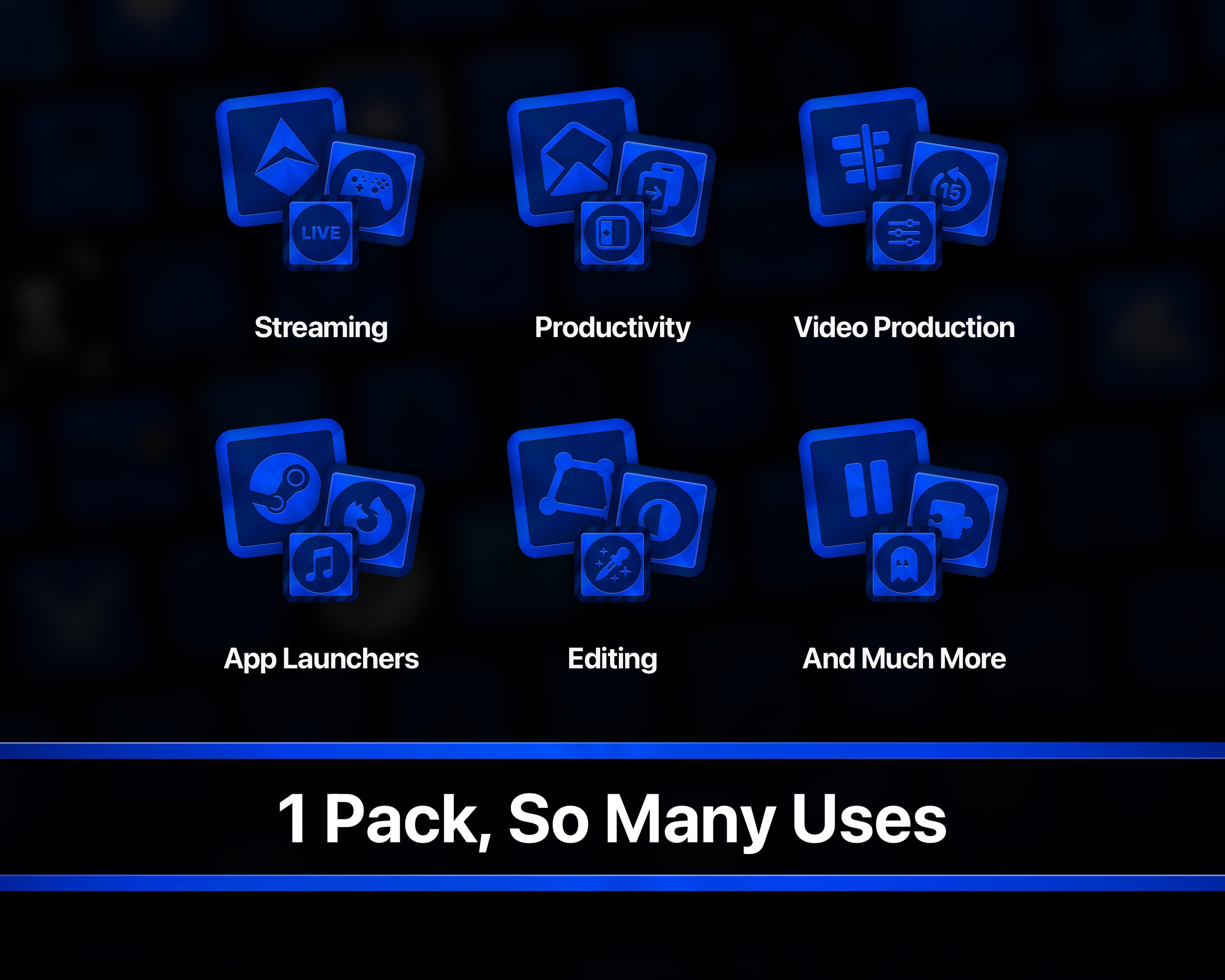 Sapphire, 220,000+ Stream Deck Icon Pack, PNG - Etsy