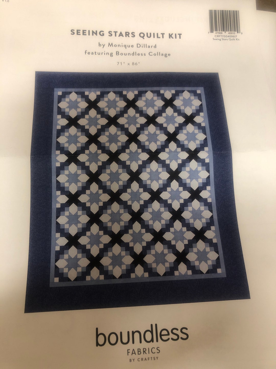 Seeing Stars Quilt Kit, Fabric and Backing, New in Package - Etsy