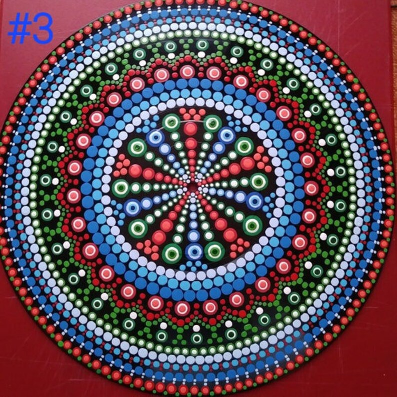12" Vinyl Record Mandala (different Design and Color Options) - Etsy