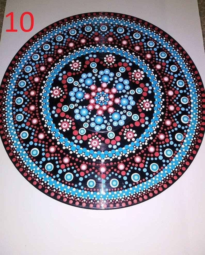12" Vinyl Record Mandala (different Design and Color Options) - Etsy