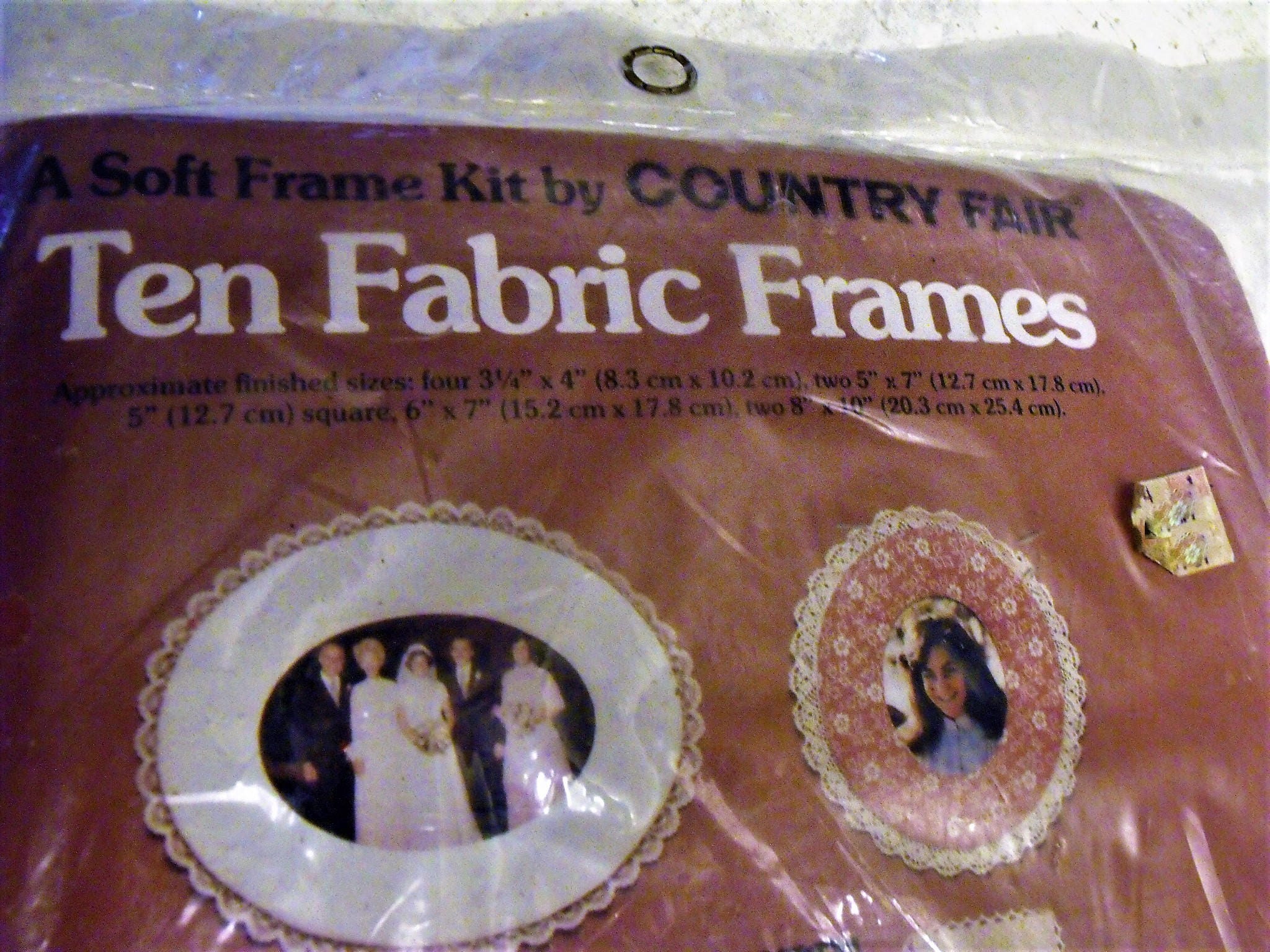 Vintage Frame Kit/ 10 DIY Fabric Frames With Mats, Batting, Fabrics and ...
