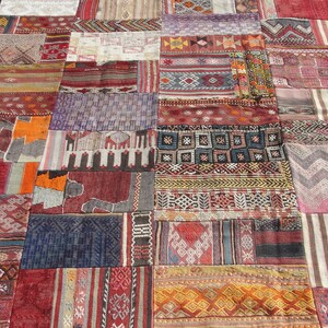 6x9 Patchwork Large Rug, Patchwork Rug, 6x9 Ft, Kilim Rug, Vintage ...