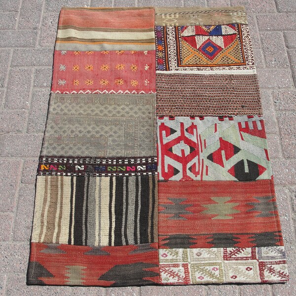 Patchwork Kilim Rug - Etsy