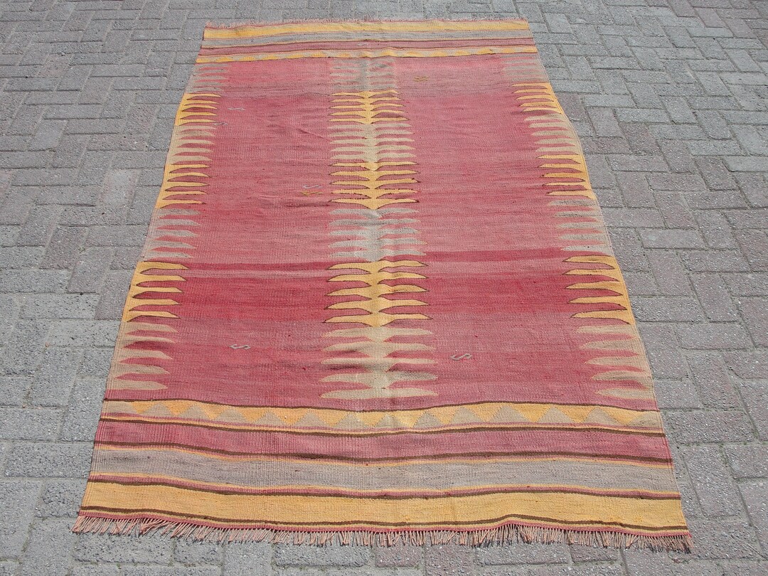 area-kilim-rugs-4-6-x-8-ft-area-rugs-for-living-room-bedroom-rugs-etsy