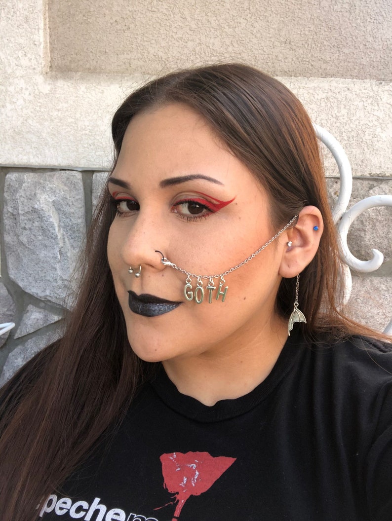 Goth Nose Chains - Etsy
