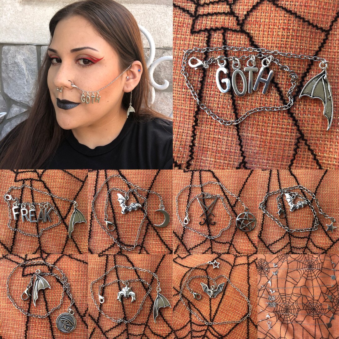 Goth Nose Chains - Etsy