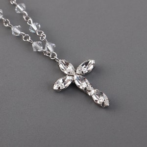 Bridal Rosary Bracelet With Double Crystal Chain - Etsy