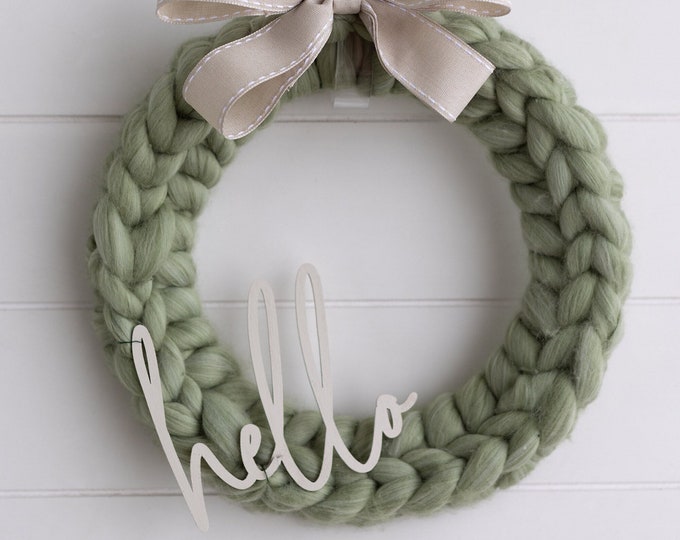 Wool Braided Wreath - Etsy