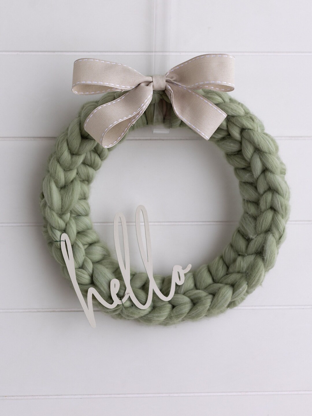Wool Braided Wreath - Etsy
