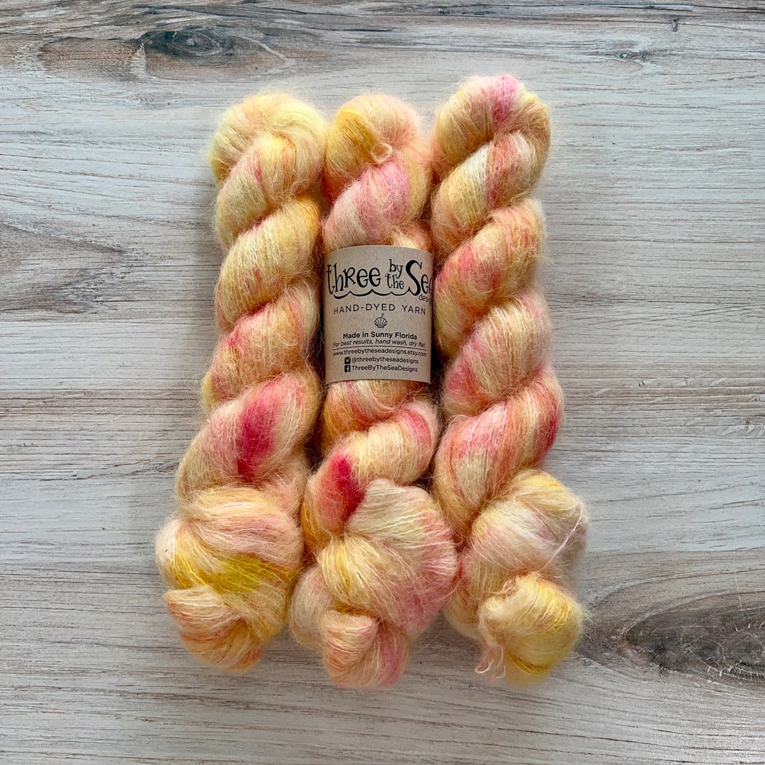 Suri PINK LEMONADE PARTY, Hand-dyed Yarn, Lace Weight Yarn, St ...