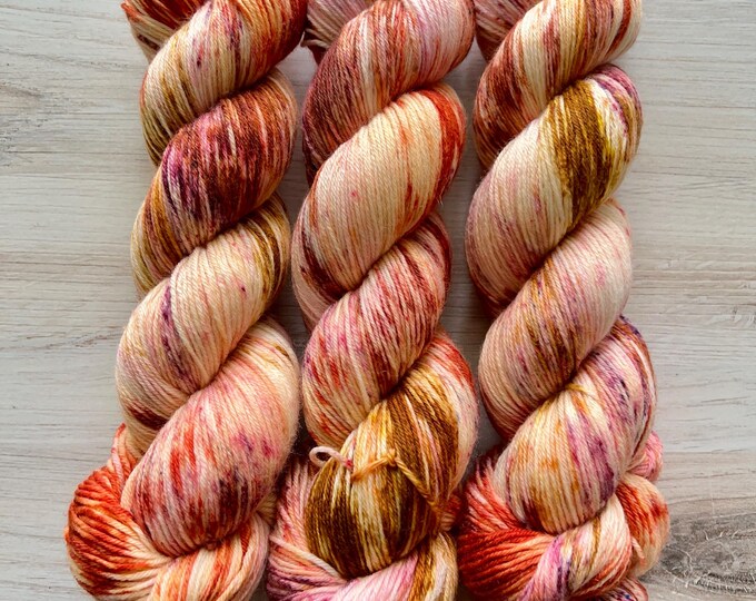MCN AUTUMN SPICE Hand-dyed Yarn, Sock Weight Yarn, Fingering Yarn ...