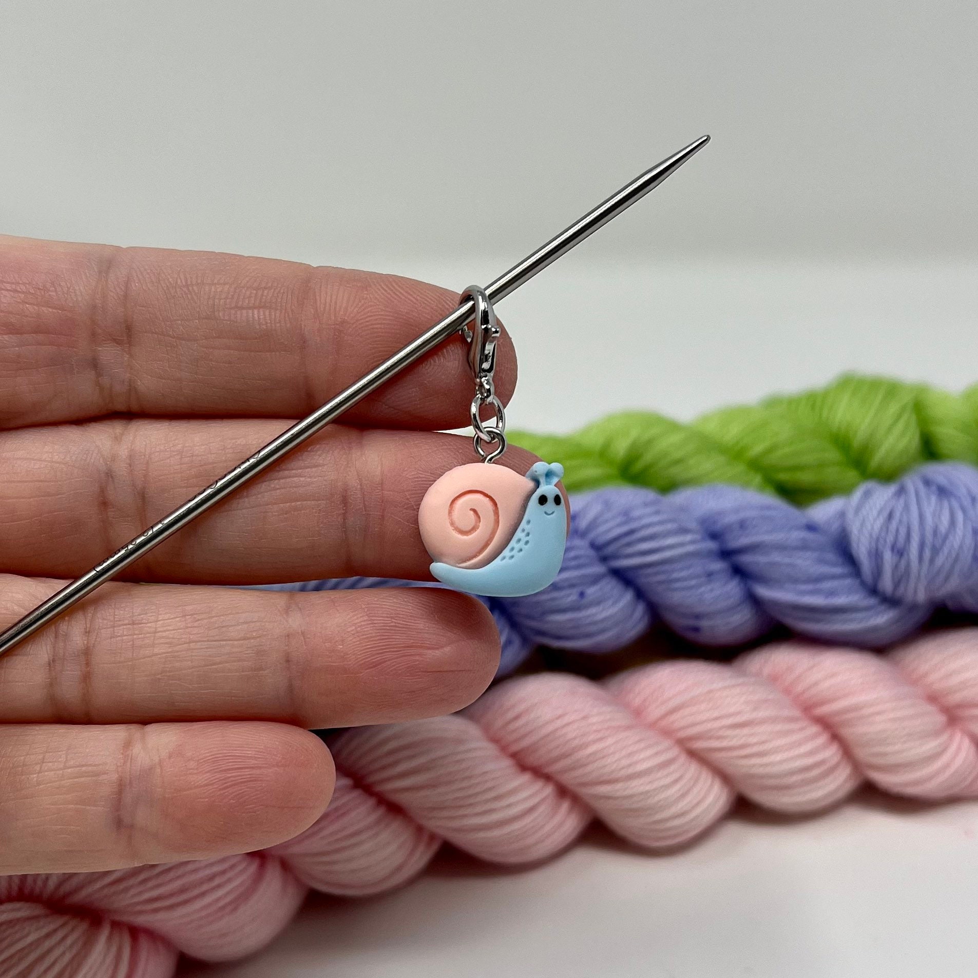 TEAM SNAIL Stitch Marker Snail Progress Keeper Snail Stitch - Etsy
