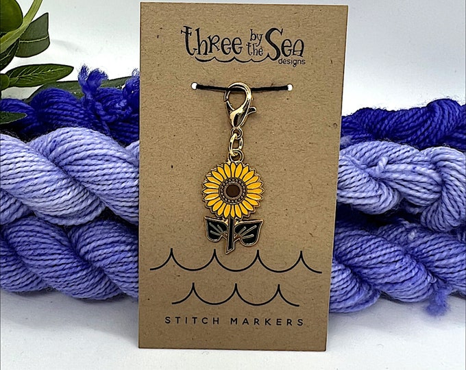 NANALA, Stitch Marker, Sunflower Stitch Marker, Summer Stitch Marker ...