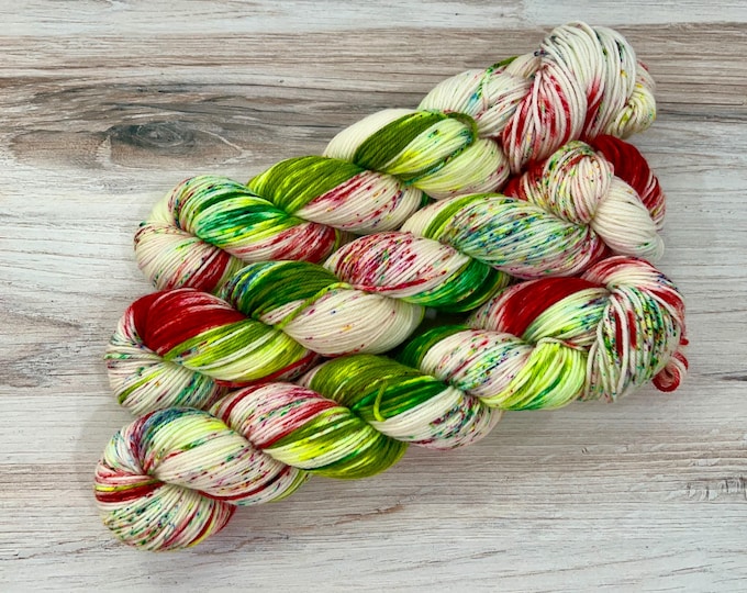 DK MEAN & GREEN Hand Dyed Yarn, Three by the Sea Designs, Dk Weight ...