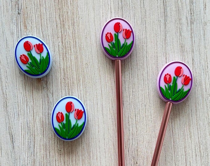 Needle Stoppers, SPRING TULIPS, Stitch Stoppers, Needle Point ...