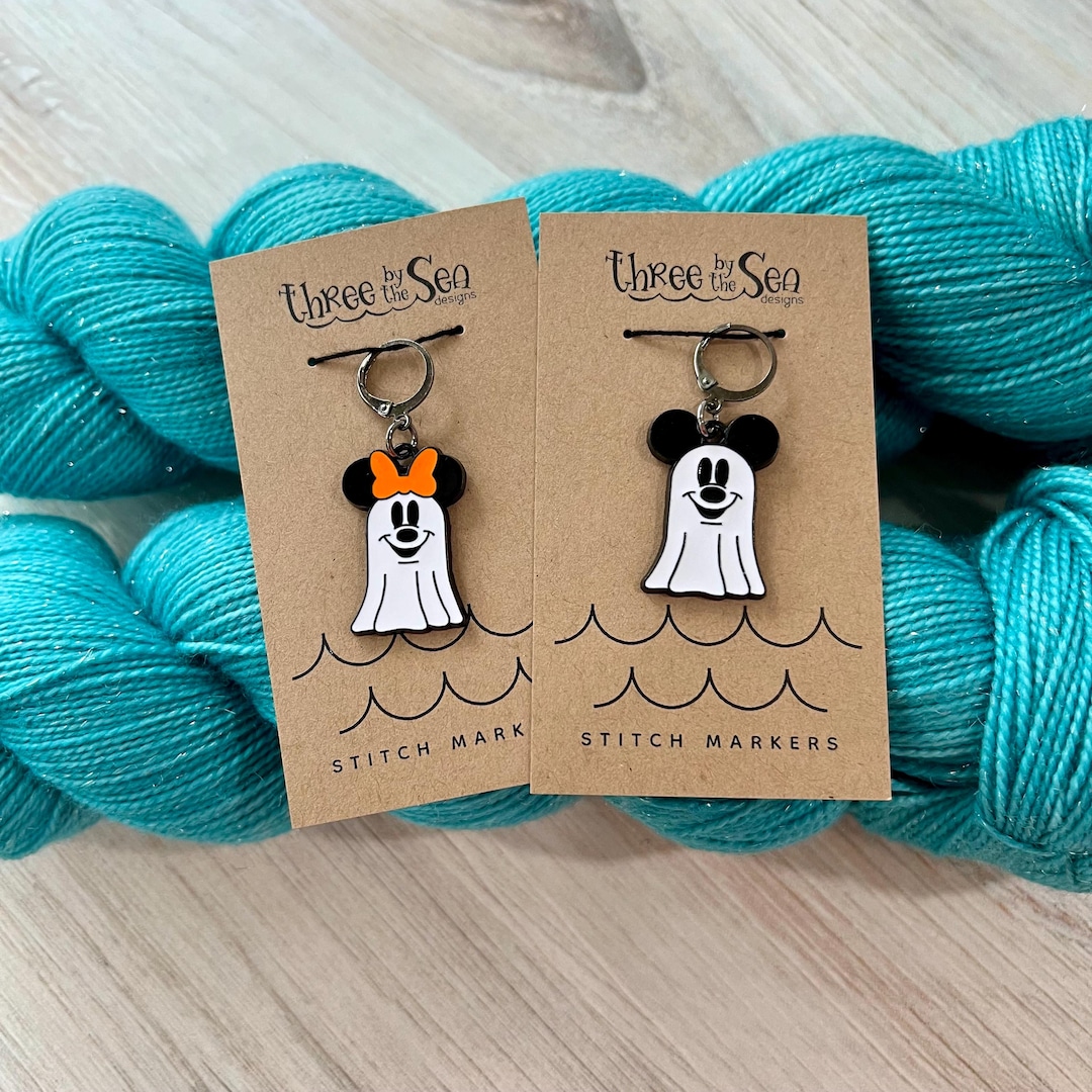 MAGIC GHOSTS Stitch Marker, Mouse Stitch Marker, Halloween Charms ...