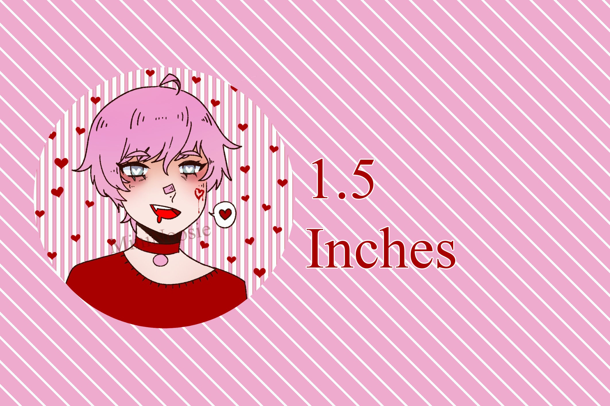 Lovesick Yandere Button - Etsy