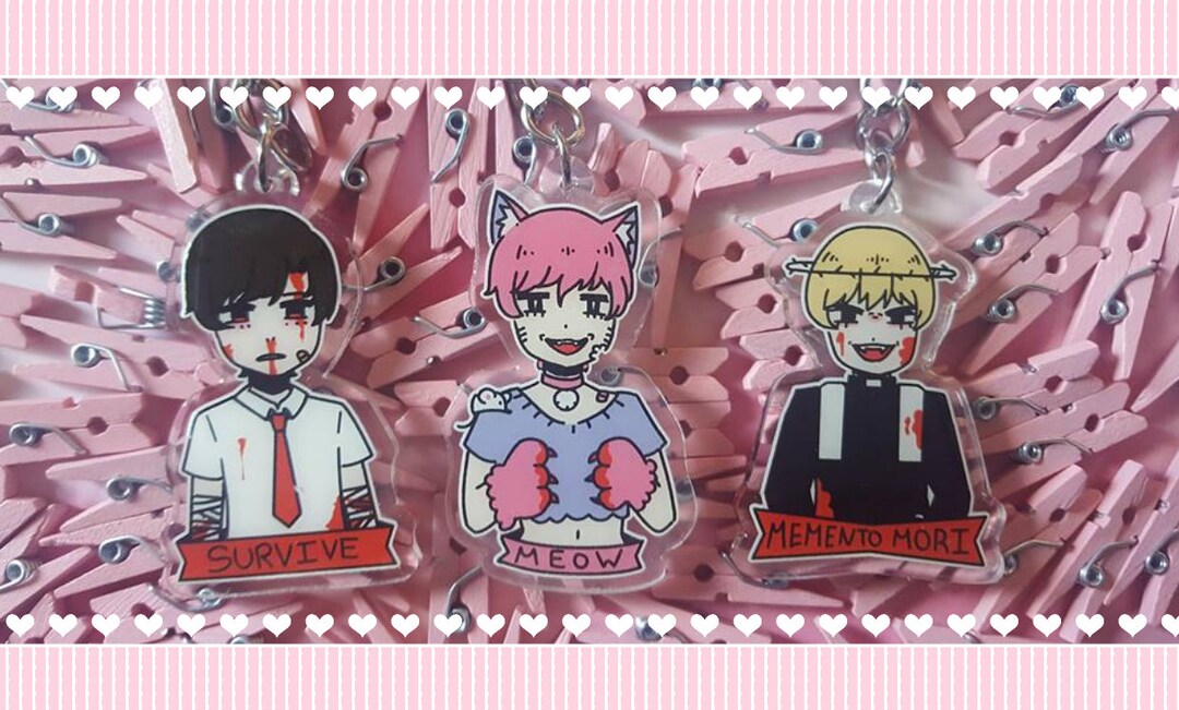 Spooky Anime Keychains - Etsy