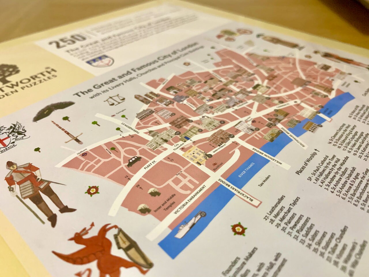 City Livery Map Jigsaw | Etsy