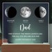 Custom Moon Phase Plaque Father's Day Gift, Personalized Moon Phase ...
