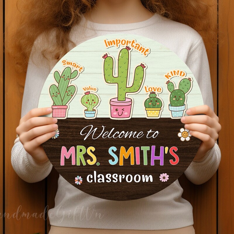 Classroom Cactus - Etsy