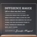 Difference Maker Acrylic Plaque Gift, Personalized Thank You Gift for ...