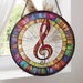 Musical Stained Glass Suncatcher, Music Teacher Gift, Music Lover Gift ...