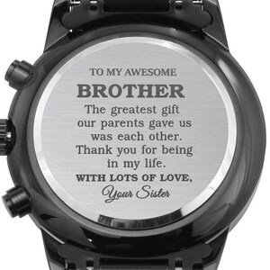 To My Brother Watch Gift/gifts for Brother/brother Christmas Gift ...