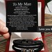 To My Man Promise Bracelet, Promise Bracelet for Boyfriend, Valentine ...