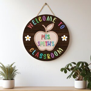 Custom Teacher Name Sign, Teacher Door Sign Gift, Special Gifts for ...