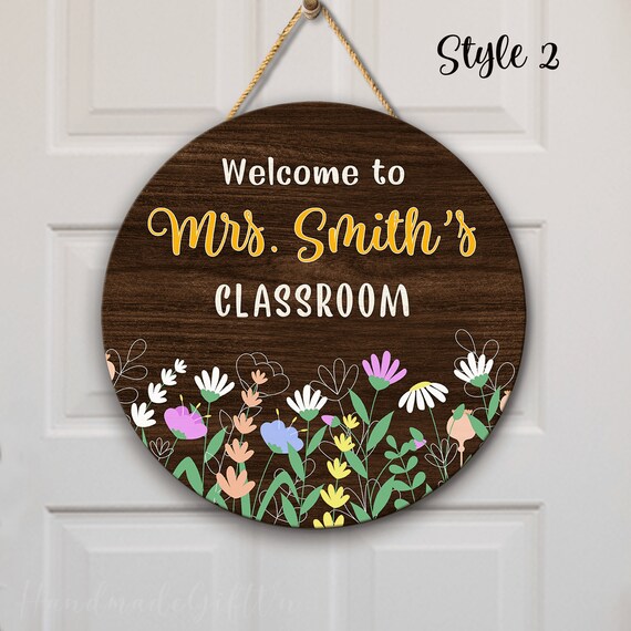 Teachers Classroom Welcome Door Sign