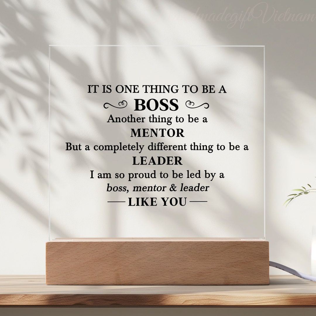 Thank You Gift for Boss, Mentor Appreciation Gifts, Office Keepsakes ...