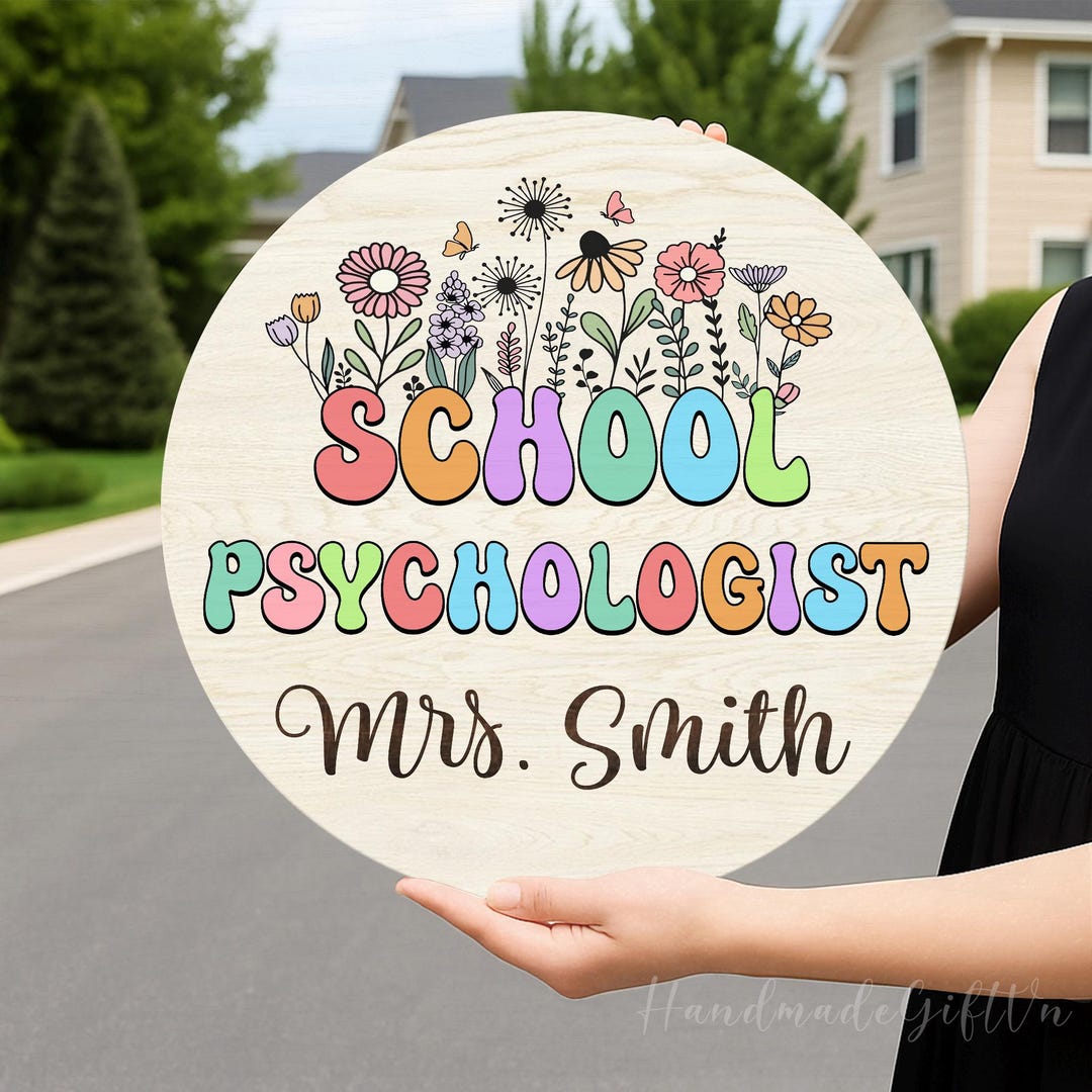 School Psychologist Door Sign, School Psychologist Door Hanger, School ...