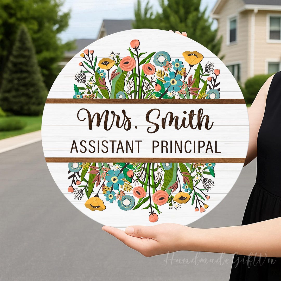Assistant Principal Door Decor, Office Door Decor Sign, Welcome ...