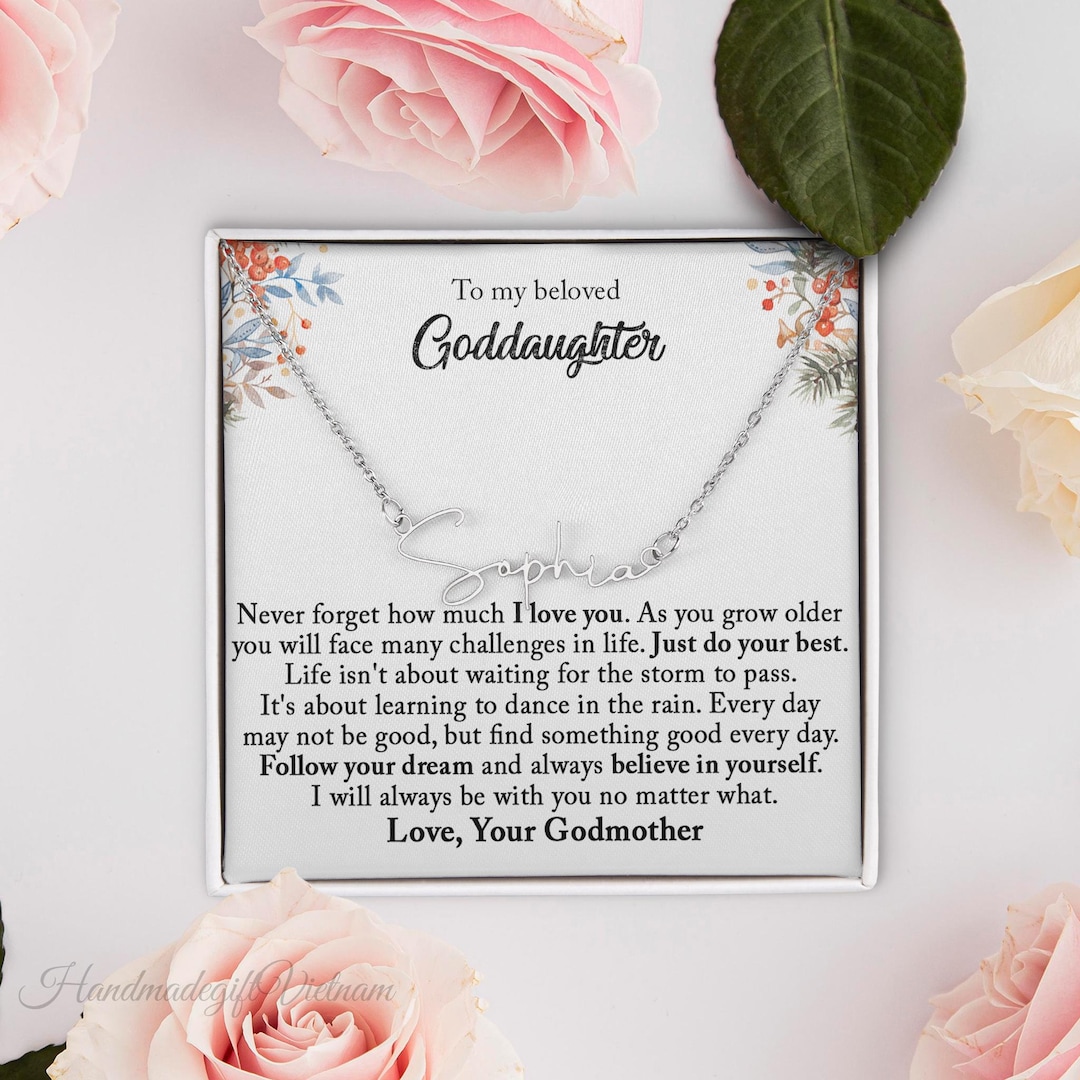 Meaningful Gift for Goddaughter, Godmother to Goddaughter Christmas ...