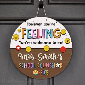 School Counselor Name Sign, 2D/3D Personalized Counselor Sign, Gift for ...
