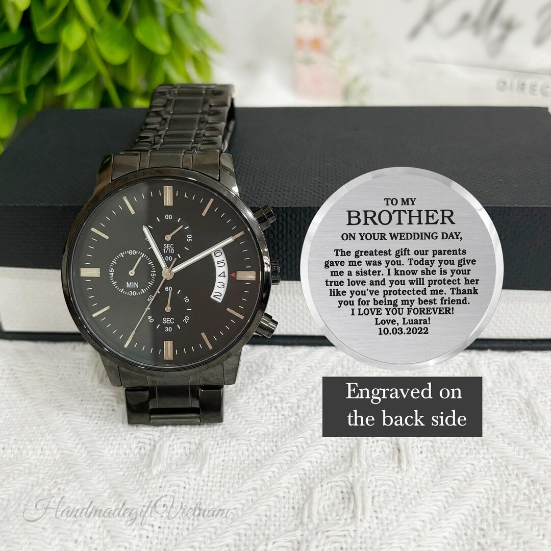 To My Brother on Your Wedding Day, Brother Wedding Gift for Brother ...