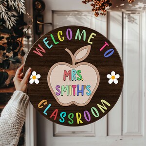 Custom Teacher Name Sign, Teacher Door Sign Gift, Special Gifts for ...