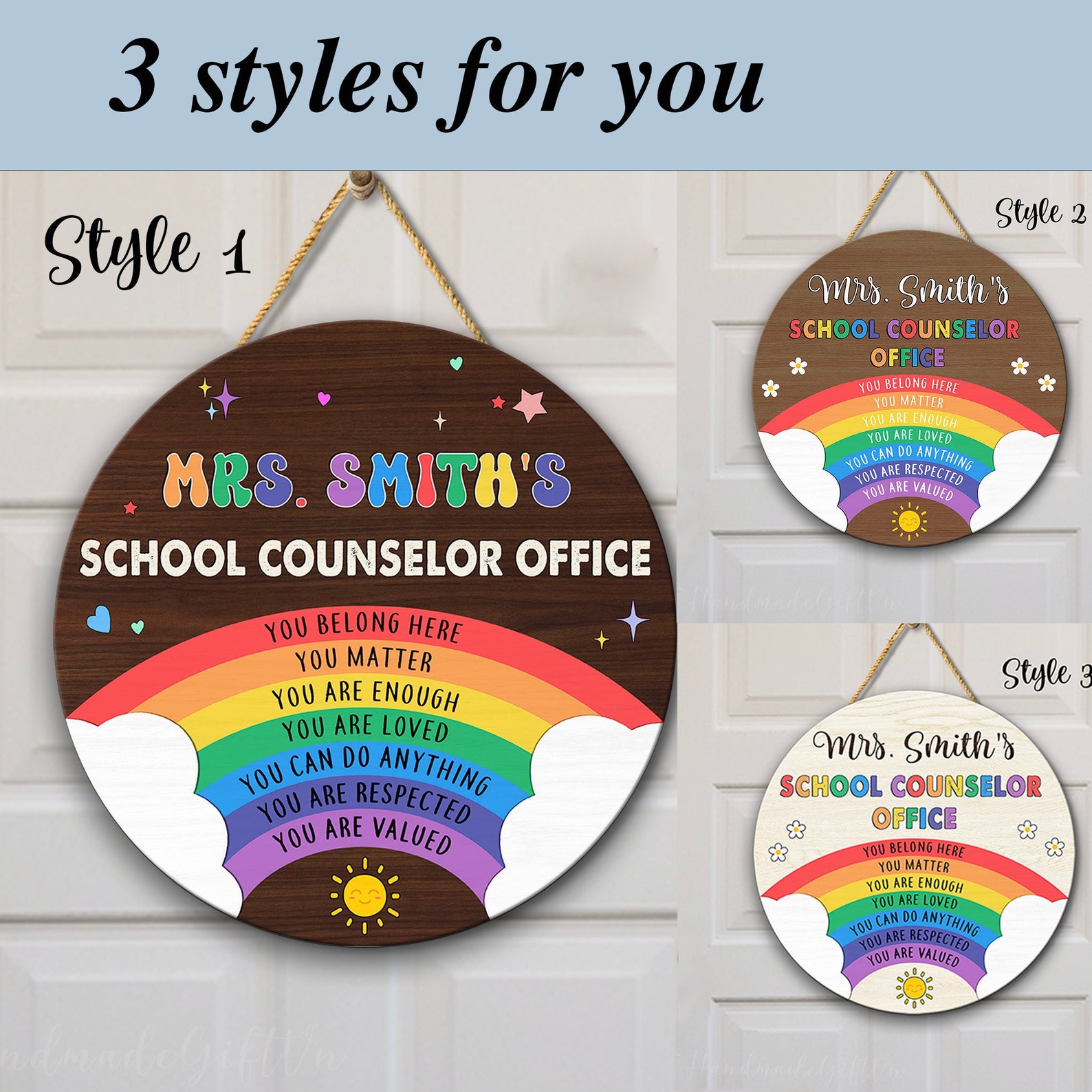 School Counselor Door Hanger, Psychologist Office Sign, Psychology ...