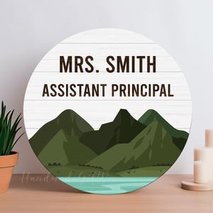 Assistant Principal Door Sign, Guidance Counselor Door Hanger ...