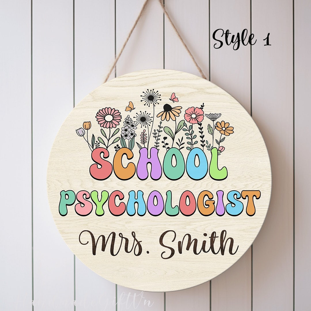 School Psychologist Door Sign, School Psychologist Door Hanger, School ...