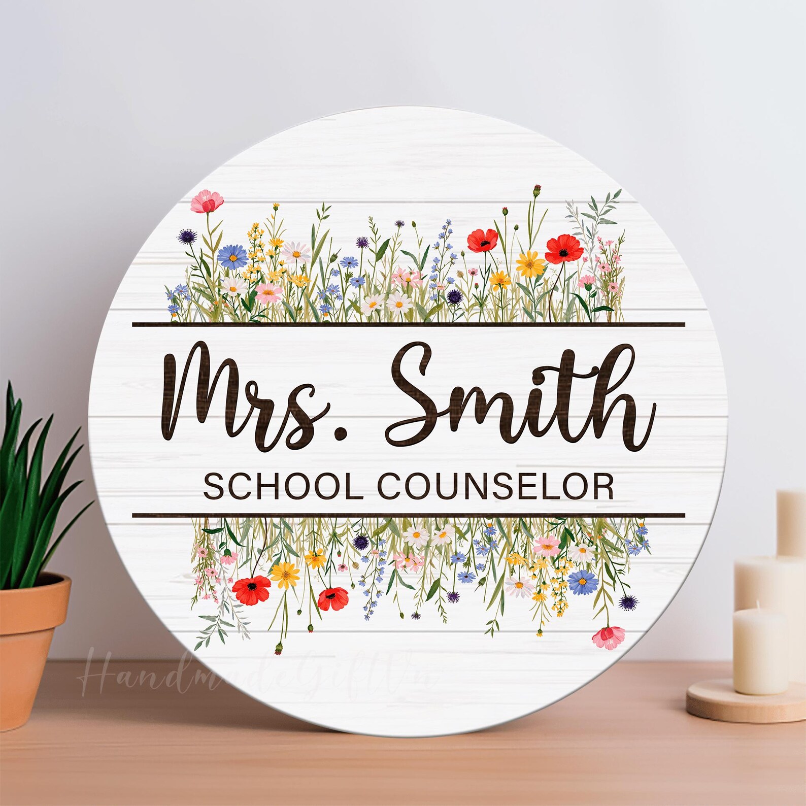 Personalized School Counselor Door Sign, School Counselor Office Sign ...