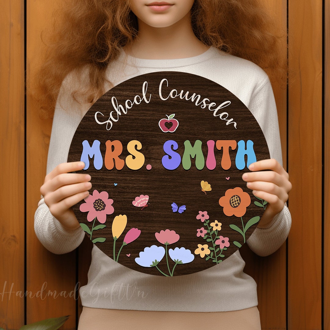 School Counselor Office Door Sign, School Psychologist Gift, School ...